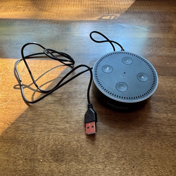 Amazon | Other | Amazon Echo Dot In Black With Usb Cable | Poshmark